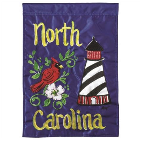 Dicksons M011006 13 X 18 In Flag Double Applique North Carolina