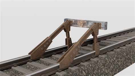 Worn Railway Buffer 3d Turbosquid 2094702