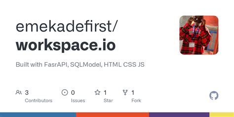 GitHub Emekadefirst Workspace Io Built With FasrAPI SQLModel HTML