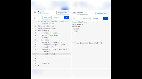 Inverted Number Pyramid In C Php Java And Python Youtube