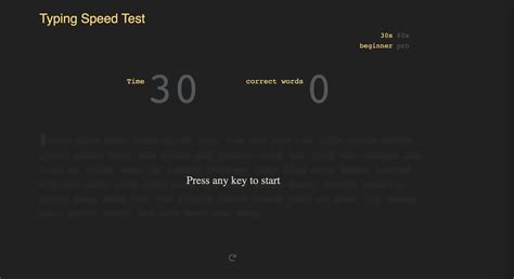 Typing Speed Application Devpost