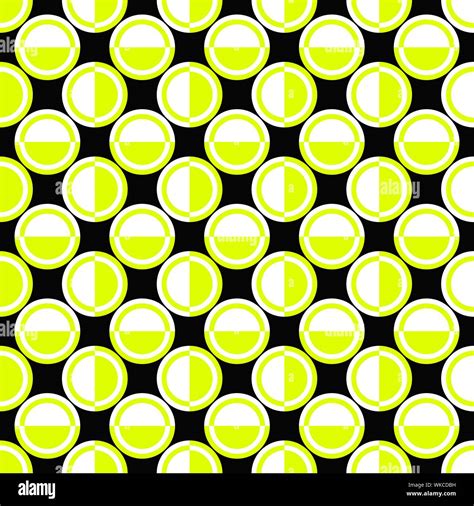 Seamless Geometrical Circle Pattern Background Design Color Vector Illustration Stock Vector