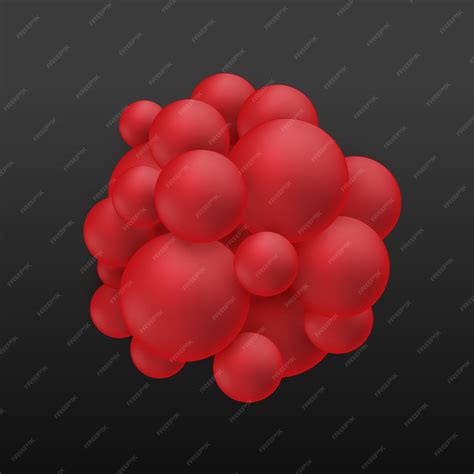Premium Vector Abstract Molecules Structure With Particles Atoms