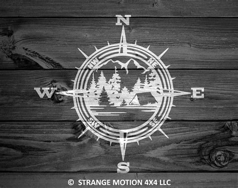 Anchor Compass Vinyl Decal Car Decal Navy Decal Laptop Etsy