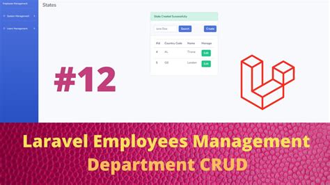 12 Employees Management Application With Laravel And Vuejs Department