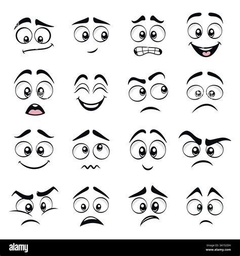 Happy And Sad Faces Cartoon