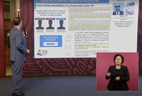 Exhibe Sspc A Magistrados Que Otorgaron Prisión Domiciliaria A Murillo