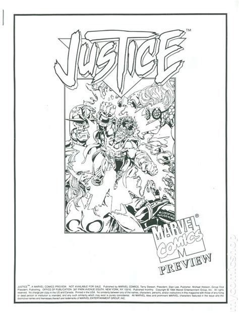 Justice Four Balance 1994 Marvel Preview Edition Comic Books
