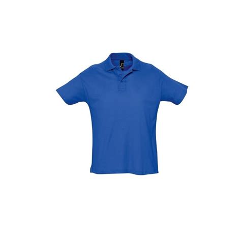 Polo piqué HOMBRE manga corta SUMMER Azul Royal PLAZO días ITURRI