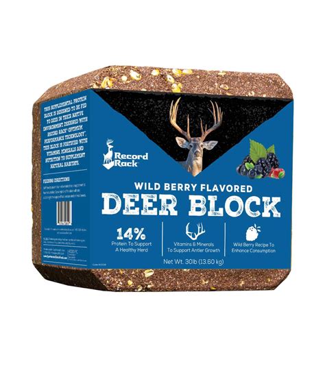 Deer Block Record Rack Deer Feed