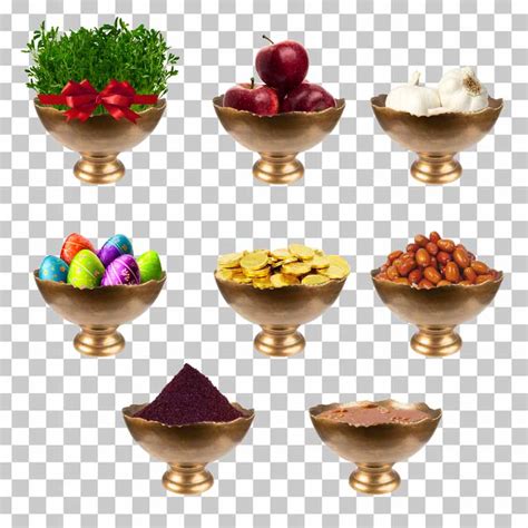 عکس بدون زمینه سفره هفت سین نوروز Png طرح اینستا