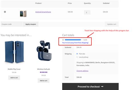 How To Add Free Shipping Progress Bar In Woocommerce Product Page Tyche Softwares