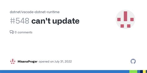 Can T Update Issue 548 Dotnet Vscode Dotnet Runtime GitHub