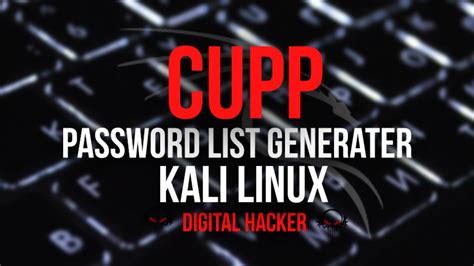 Pachix666 Cupp Tool De Kali Linux Perfil User Passwords Comunes