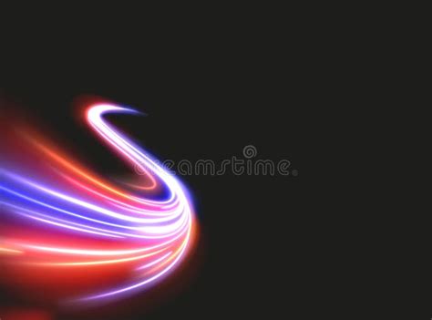 Modern Abstract High Speed Motion Effect Futuristic Dynamic Motion Technology Stock Vector