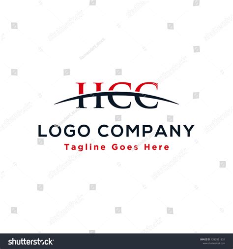 initial letter hcc overlapping movement swoosh stock vector royalty