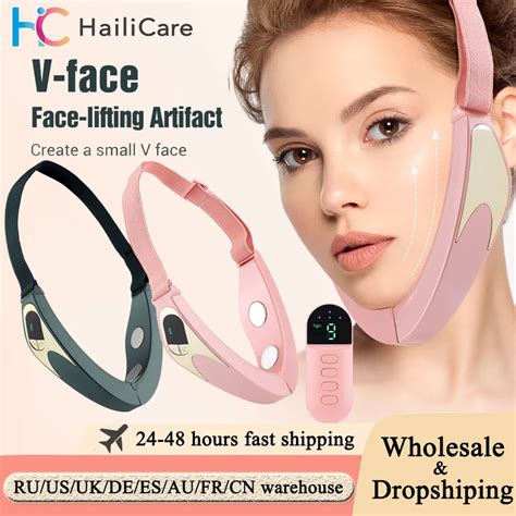 Face Massager Microcurrent Lifting Massager Ems Heating Skin