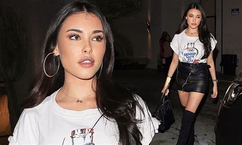 Madison Beer Shows Off Her Enviable Legs In A Short Skirt Daily Mail