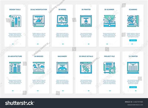 3d Modeling Design Vector Illustration Ux Stock Vector Royalty Free 2182747585 Shutterstock