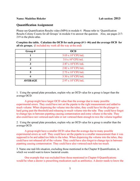 Bio 245 Lab 5 Worksheet Dr Powers Comprehensive Notes Name