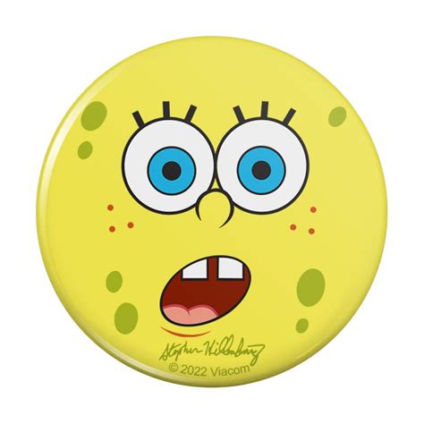 Spongebob Surprise Face Pinback Button Pin