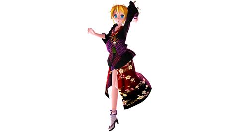 Mmd Pjdft Kagamine Rin Sakura Moon By Chloemoen On Deviantart