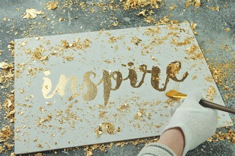 Inspire Letras Motivadoras No Quadro Branco Criatividade Artesanal
