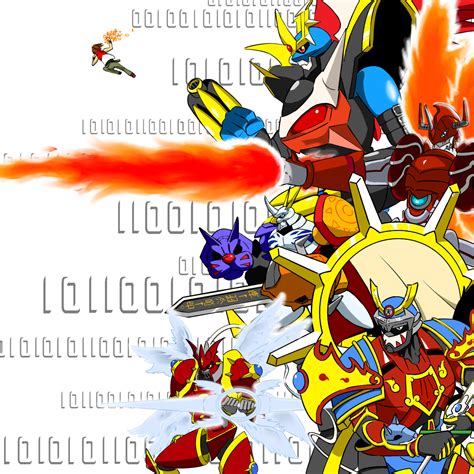 Daimon Masaru Digimon Savers Dukemon Dukemon Crimson Mode Imperialdramon Imperialdramon