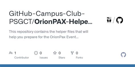 Github Github Campus Club Psgctorionpax Helper Files This