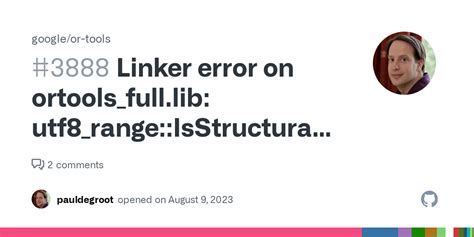 Linker Error On Ortools Full Lib Utf8 Range IsStructurallyValid