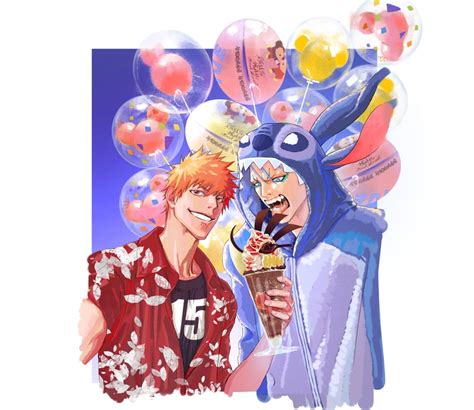 Kurosaki Ichigo Grimmjow Jaegerjaquez And Stitch Bleach And 2 More