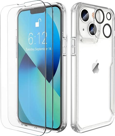 Oretech Coque Pour Iphone 13 Avec 2 Verre Trempé Protection écran Et 1