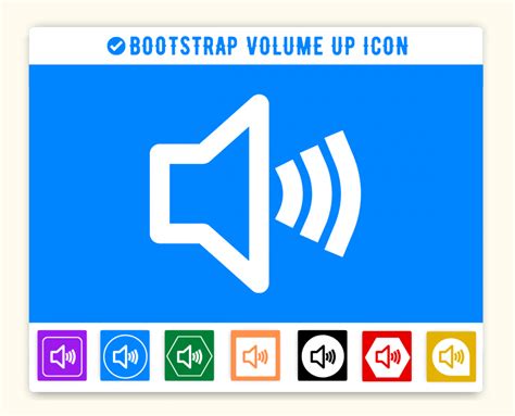 Bootstrap Volume Up Icon Bi Bi Volume Up Icon Code CSS HTML Color