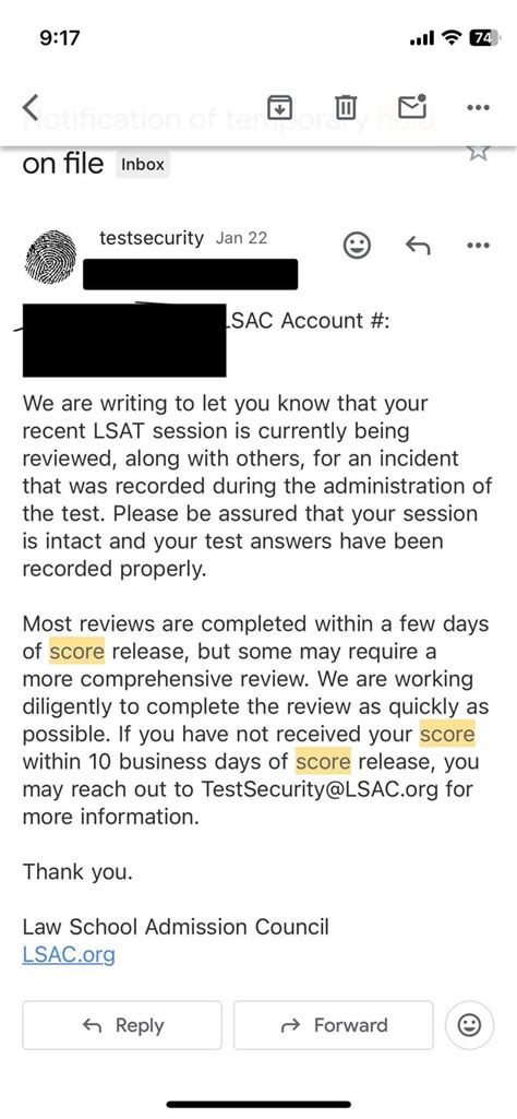 Lsac Score On Hold R Lsat