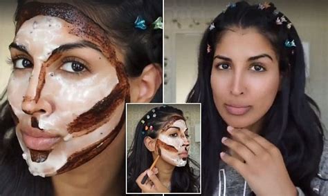 Beauty Blogger Farah Dhukai Reveals How To Contour And Highlight Your Face Daily Mail Online