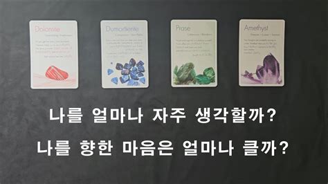 타로속마음 나를 얼마나 자주 생각할까 나를 향한 마음은 얼마나 클까 Youtube