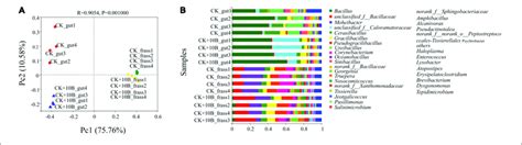 A Principal Coordinate Analysis Pcoa Score Plot Of Different