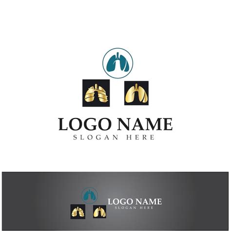폐 건강 및 관리 로고 템플릿emblemdesign Conceptcreative Symbolonvector 그림 프리미엄 벡터