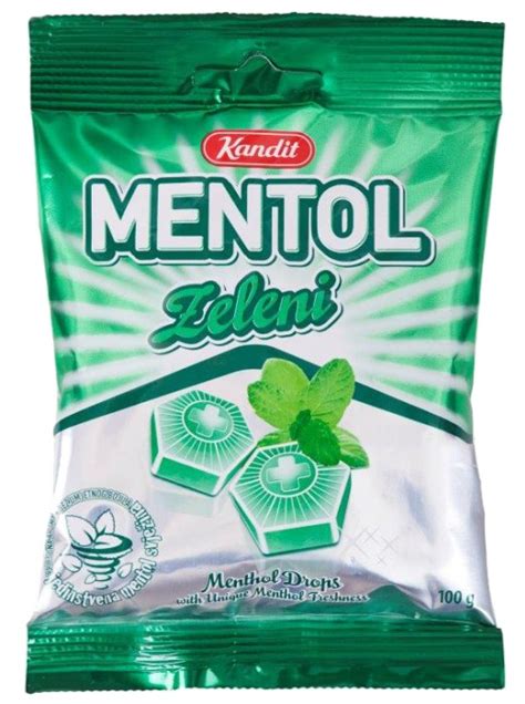 Kandit Mentol Hard Candy Zeleni 100g
