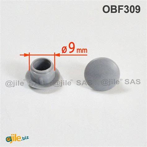 Bouchon Capuchon Obturateur Plastique Rond Gris Pour Trou Alésage