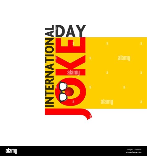 International Joke Day Creative Logo Typography Lettering Vector
