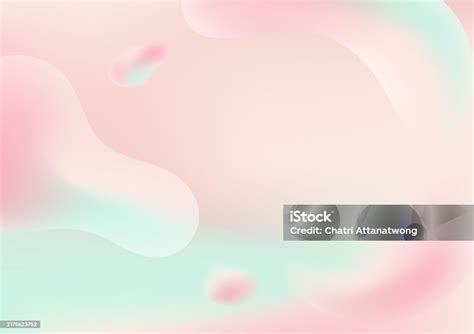 추상 유체 그라디언트 분홍색과 녹색 배경 와 유기적 모양 벽지 와 배너 포스터 0명에 대한 스톡 벡터 아트 및 기타 이미지 0명 3차원 형태 곡선 Istock