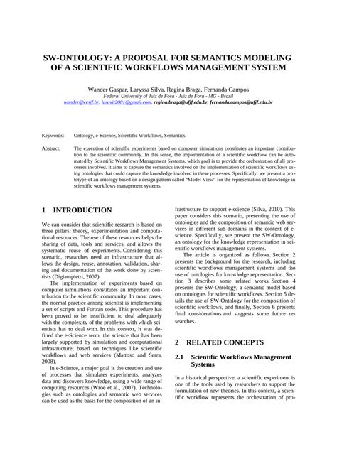pdf sw ontology a proposal for semantic modeling of a scientific