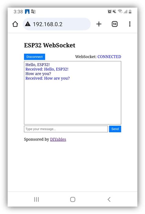 Esp32 웹소켓