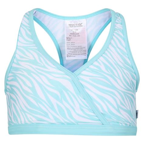 Regatta Girls Hosanna Zebra Print Bikini Top Regatta Online