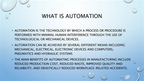 Basic Automation System Ppt Technology Computing