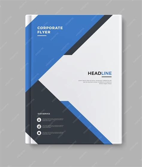 Premium Vector Annual Report Flyer Cover Design