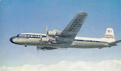 Famgus Aviation Postcards United Air Lines