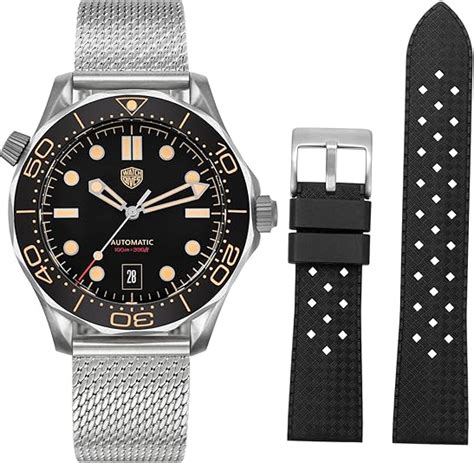 Amazon Watchdives NH35 Automatic Men Watches WD007 Titanium NTTD Dive Watch 42mm Domed