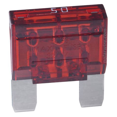 Fuse 50 Amp Blister Pack Max Maxi Blade Fuse Polar Wire